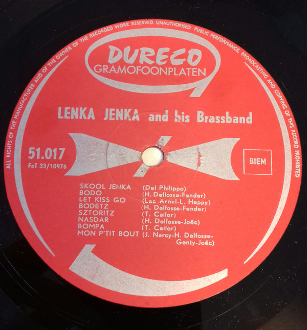 Lenka Jenka And His Brassband – Dans De Letka (LP, Album, Mono ...