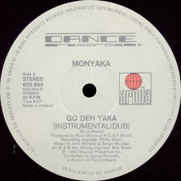 Monyaka – Go Deh Yaka (12″) – akerrecords.nl