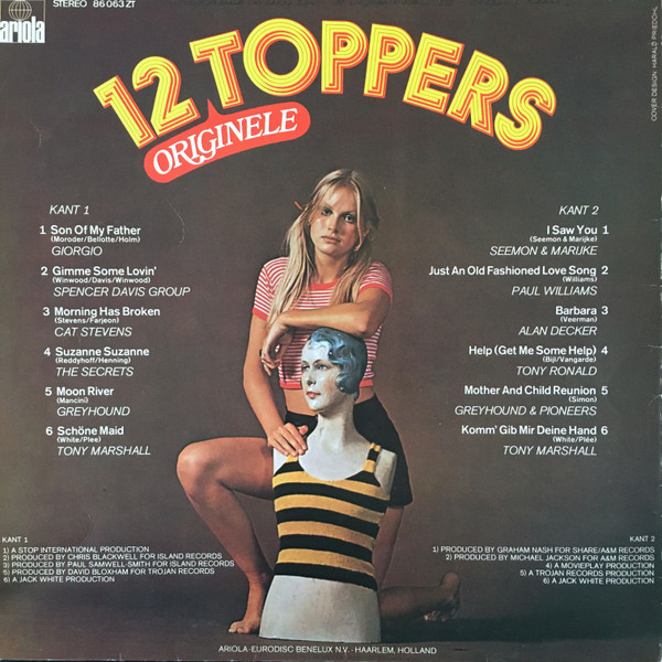 Various – 12 Originele Toppers (LP, Comp) – akerrecords.nl