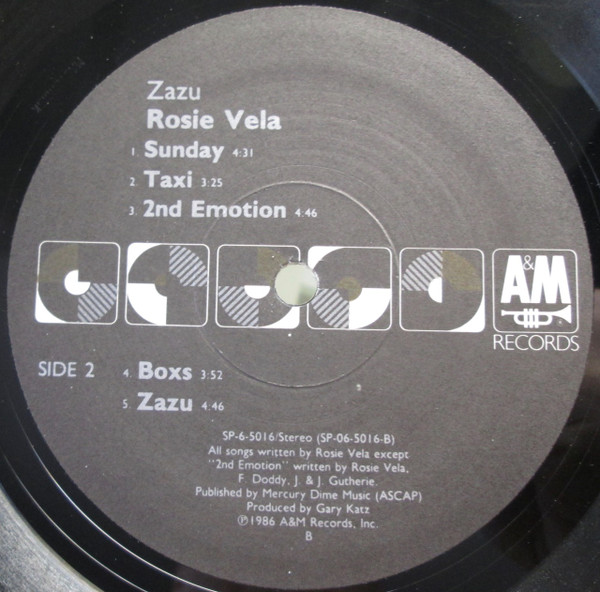 Rosie Vela – Zazu (LP, Album, B -) – akerrecords.nl