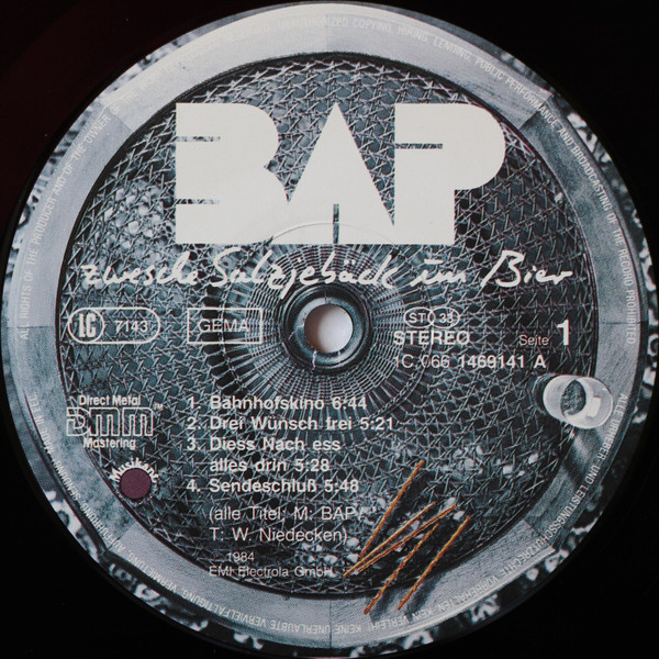 BAP – Zwesche Salzjebäck Un Bier (LP, Album, Emb) – akerrecords.nl