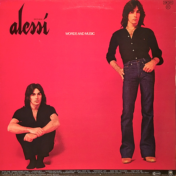 Alessi – Words And Music (LP, Album) – akerrecords.nl