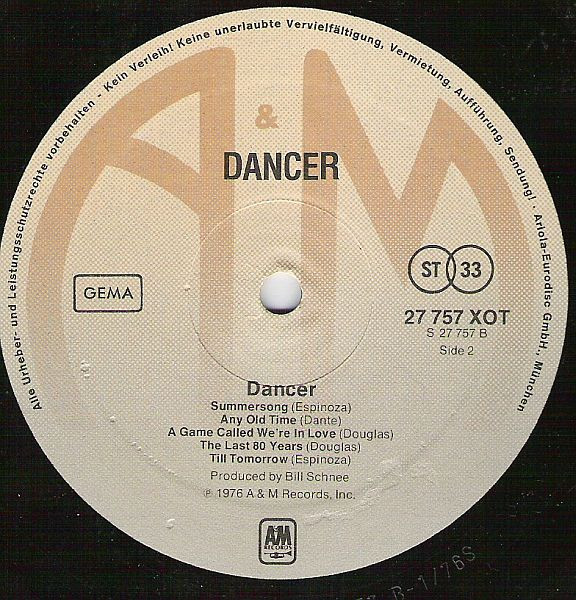 Dancer (3) – Dancer (LP, Album) – akerrecords.nl