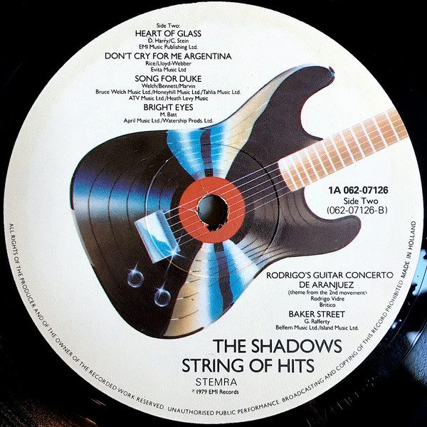 The Shadows – String Of Hits (LP, Album) – akerrecords.nl