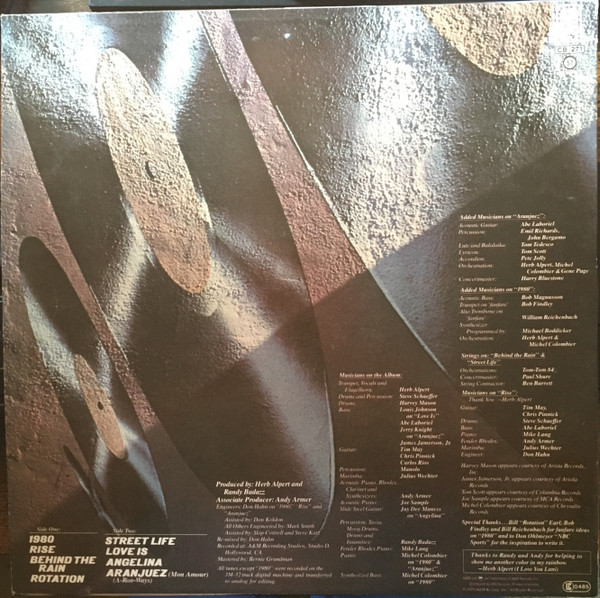 Herb Alpert – Rise (LP, Album, RE) – akerrecords.nl