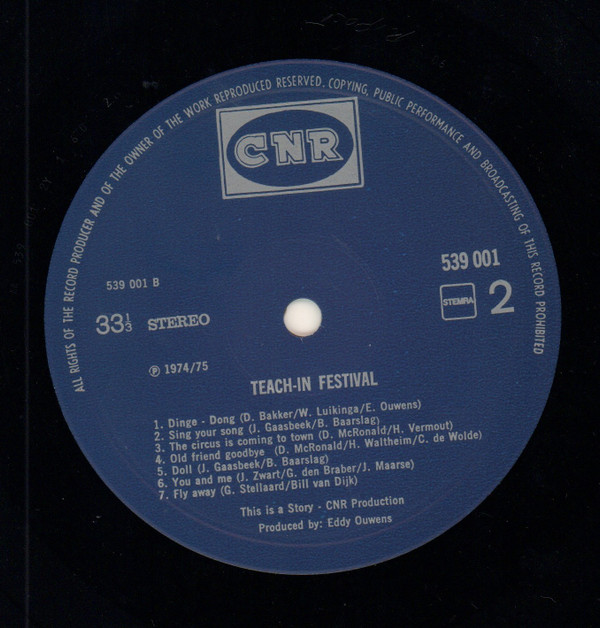 Teach-In – Story Presenteert Teach-In Festival (LP, Album) – akerrecords.nl