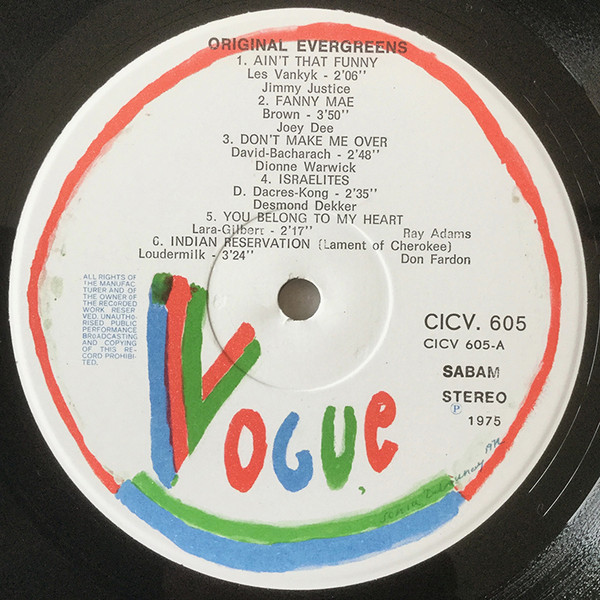 Various – Original Evergreens (LP, Comp) – akerrecords.nl