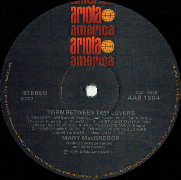Mary MacGregor – Torn Between Two Lovers (LP, Album) – akerrecords.nl