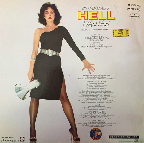 Gillian Scalici – Hell, I Want More (LP, Album) – akerrecords.nl