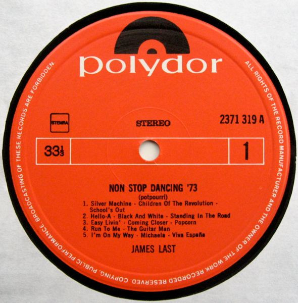 James Last – Non Stop Dancing 1973 (LP, Album) – akerrecords.nl
