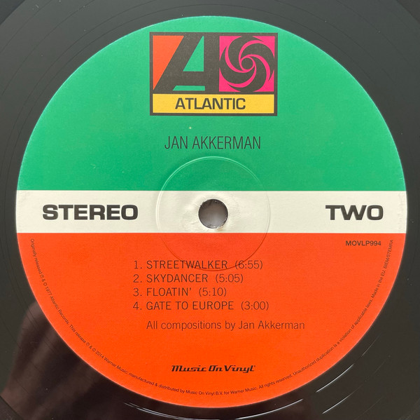 Jan Akkerman – Jan Akkerman (LP, Album, RE, 180) – akerrecords.nl