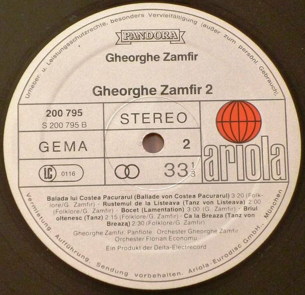 Gheorghe Zamfir – Gheorghe Zamfir 2 (LP, Album) – akerrecords.nl