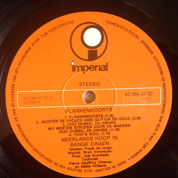 Neerlands Hoop In Bange Dagen – Plankenkoorts (LP, Album) – akerrecords.nl