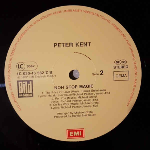Peter Kent – Non Stop Magic (LP, Album) – akerrecords.nl