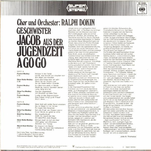 Geschwister Jacob – Aus Der Jugendzeit – A Go Go (LP) – akerrecords.nl
