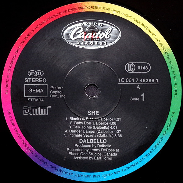 Lisa Dal Bello – She (LP, Album, DMM) – akerrecords.nl