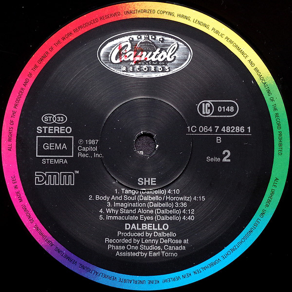Lisa Dal Bello – She (LP, Album, DMM) – akerrecords.nl