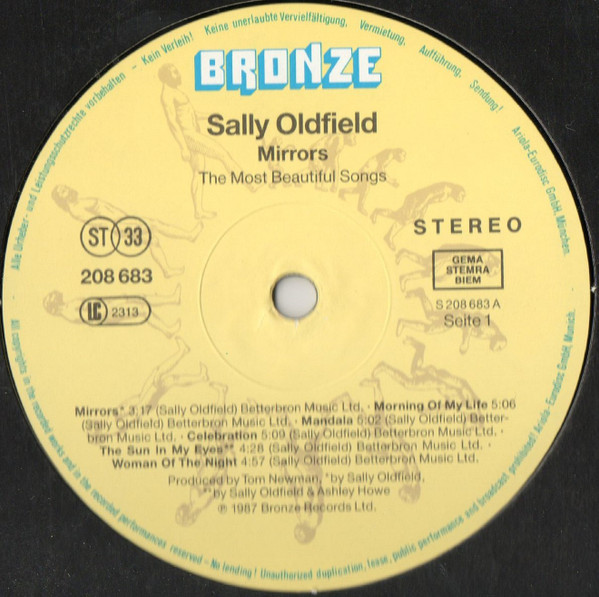 Sally Oldfield – Mirrors – The Most Beautiful Songs (LP, Comp, Foi ...
