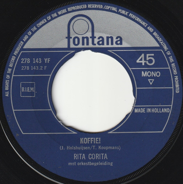 Rita Corita – Nog Vele Jaren / Koffie! (7″, Single, Mono) – akerrecords.nl