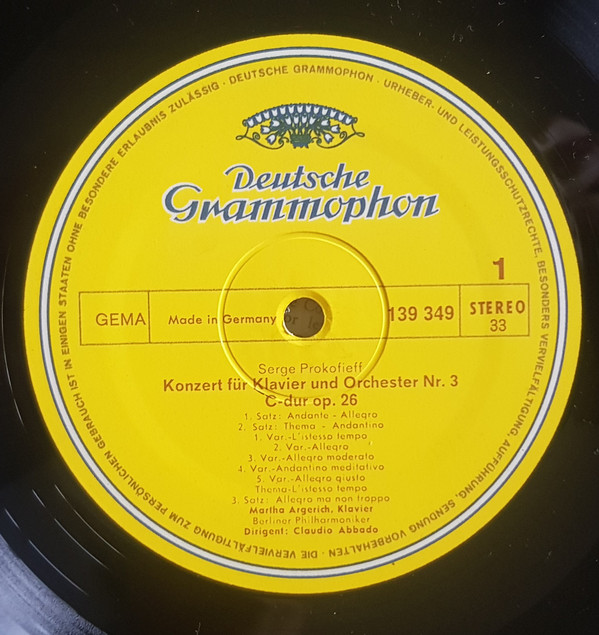 Sergei Prokofiev / Maurice Ravel – Martha Argerich • Berliner Philharmoniker • Claudio Abbado ...