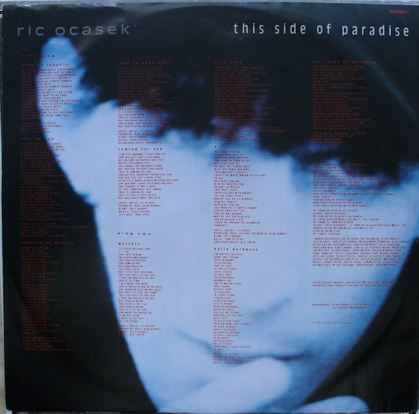 Ric Ocasek – This Side Of Paradise (LP, Album) – akerrecords.nl