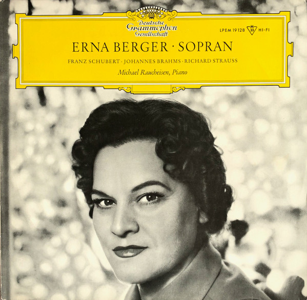 Erna Berger, Franz Schubert · Johannes Brahms · Richard Strauss ...