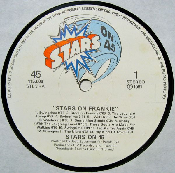 Stars On 45 – Stars On Frankie (12″) – akerrecords.nl