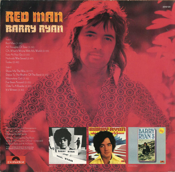 Barry Ryan – Red Man (LP, Album) – akerrecords.nl