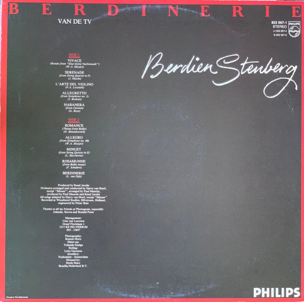 Berdien Stenberg – Berdinerie (LP, Album) – akerrecords.nl