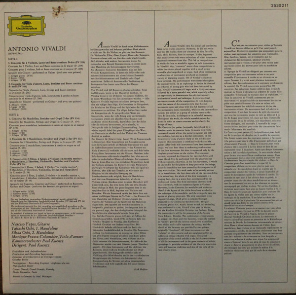 Antonio Vivaldi – Narciso Yepes · Takashi Ochi & Silvia Ochi, Orchestre ...