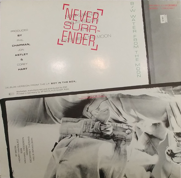 Corey Hart – Never Surrender (12″, Maxi) – akerrecords.nl