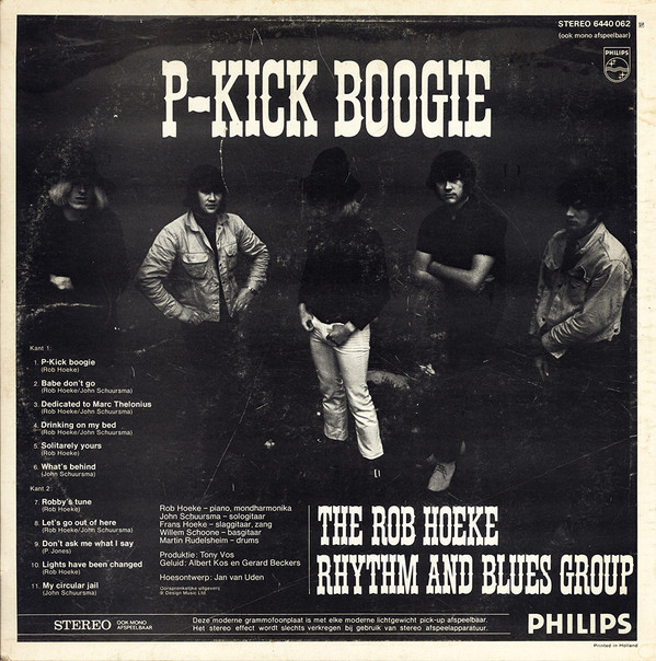 The Rob Hoeke Rhythm & Blues Group – P-Kick Boogie (LP, Album, RE ...