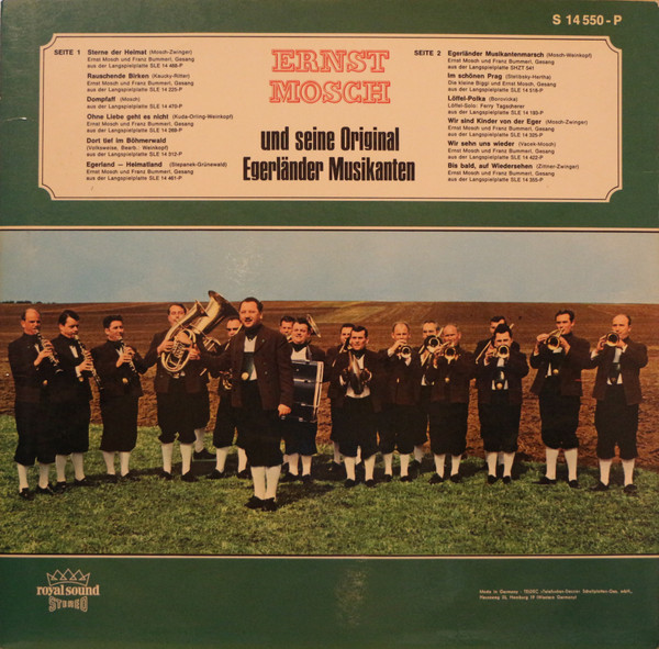 Ernst Mosch Und Seine Original Egerländer Musikanten – Ein Klang ...