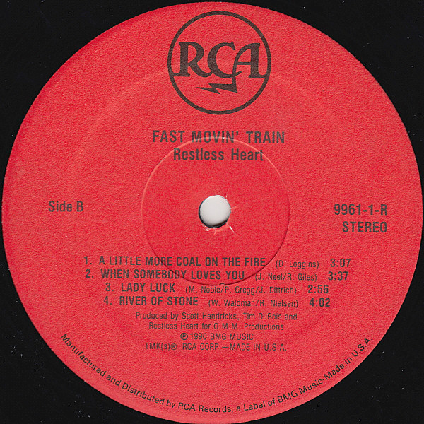 Restless Heart – Fast Movin’ Train (LP, Album) – akerrecords.nl