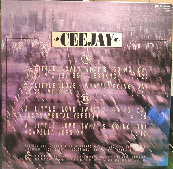 Ceejay – A Little Love (What’s Going On) (12″) – akerrecords.nl