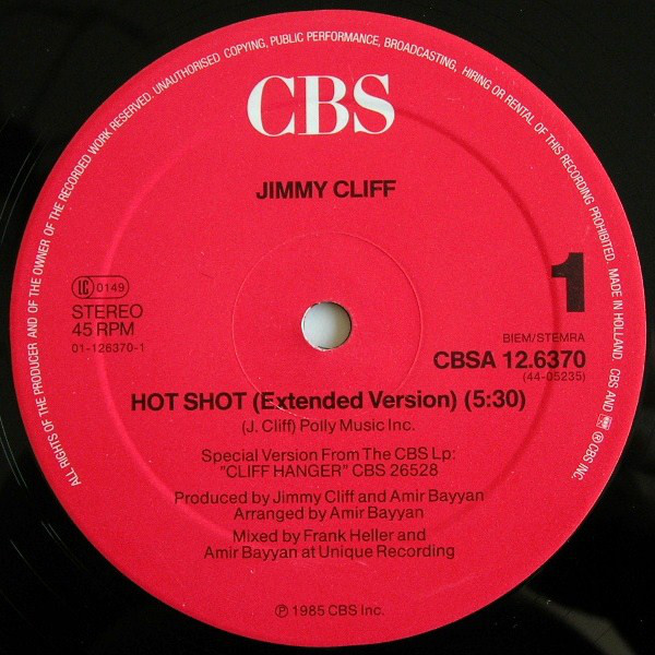 Jimmy Cliff – Hot Shot (12″, Maxi) – akerrecords.nl