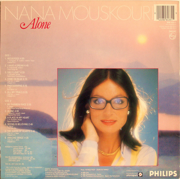 Nana Mouskouri – Alone (LP, Album) – akerrecords.nl