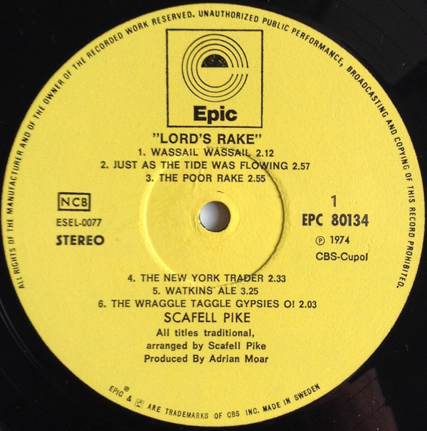 Scafell Pike – Lord’s Rake (LP, Album) – akerrecords.nl