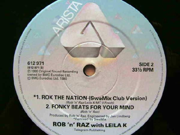 Rob ‘N’ Raz With Leila K – Rok The Nation (12″, Promo) – akerrecords.nl