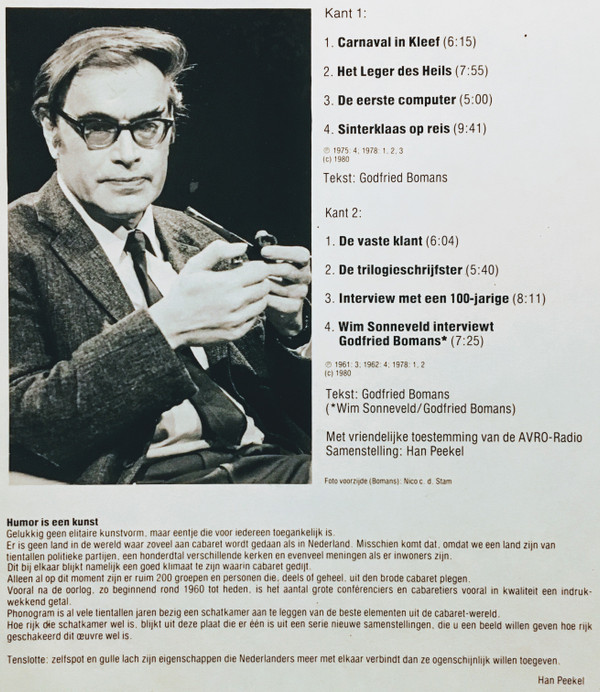 Godfried Bomans – Je Blijft Lachen Met: Godfried Bomans (LP, Album ...