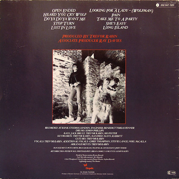 Trevor Rabin – Wolf (LP, Album) – akerrecords.nl