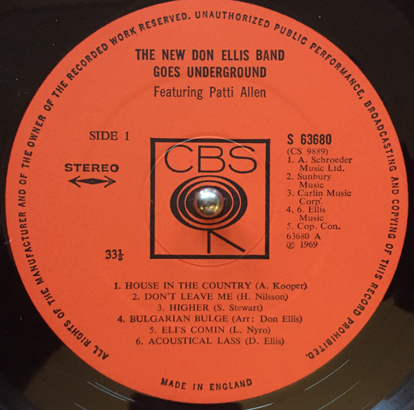 The New Don Ellis Band Featuring: Patti Allen – The New Don Ellis Band ...
