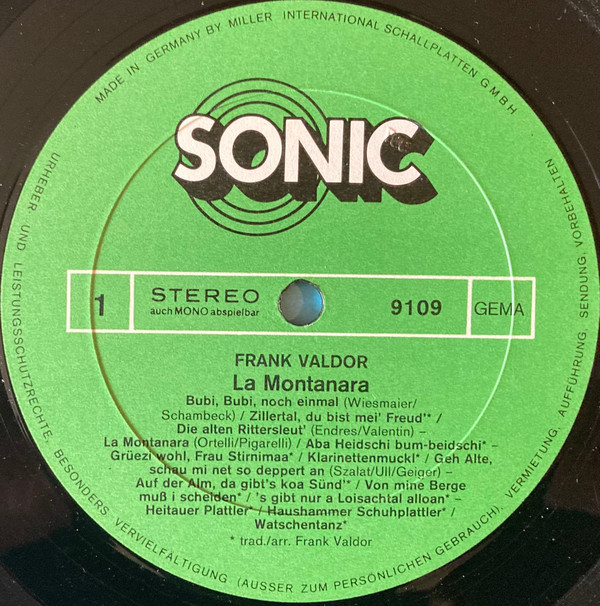 Frank Valdor – La Montanara (LP, RE) – akerrecords.nl
