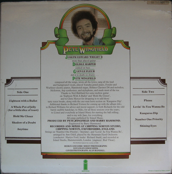 Pete Wingfield – Breakfast Special (LP, Album) – akerrecords.nl