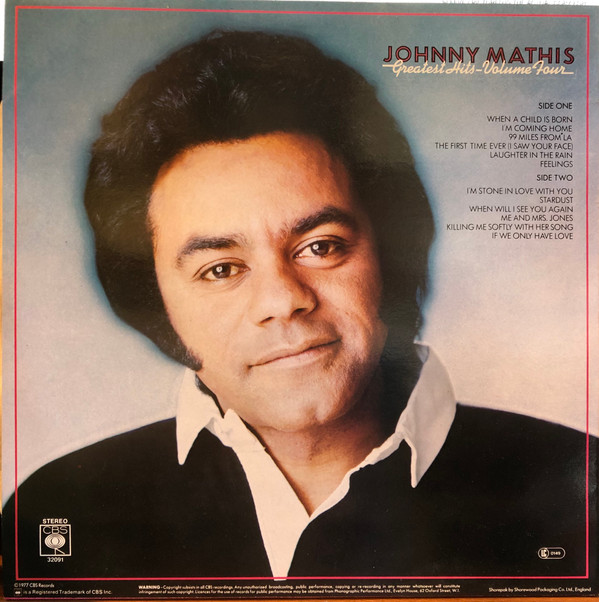 Johnny Mathis – Greatest Hits Vol IV (LP, Comp, RE) – akerrecords.nl