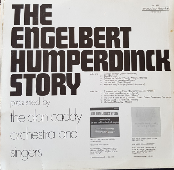 Alan Caddy Orchestra & Singers – The Engelbert Humperdinck Story (LP ...