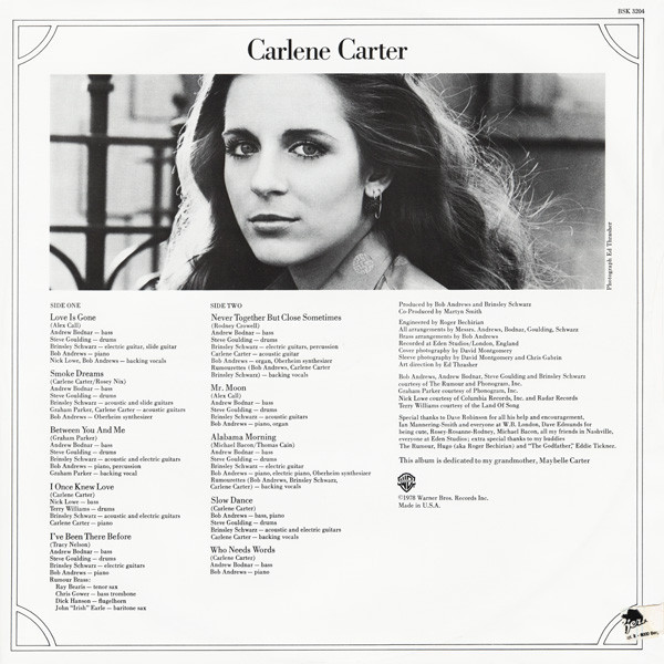 Carlene Carter – Carlene Carter (LP, Album, Win) – akerrecords.nl