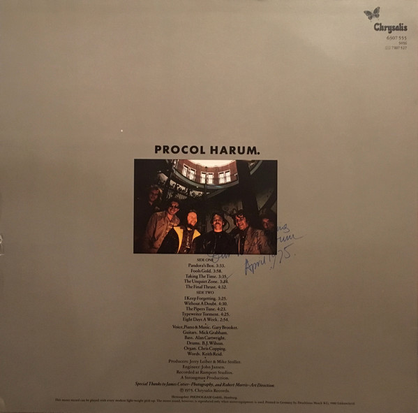 Procol Harum – Procol’s Ninth (LP, Album) – akerrecords.nl