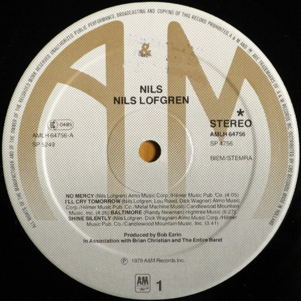 Nils Lofgren – Nils (LP, Album, RE) – akerrecords.nl
