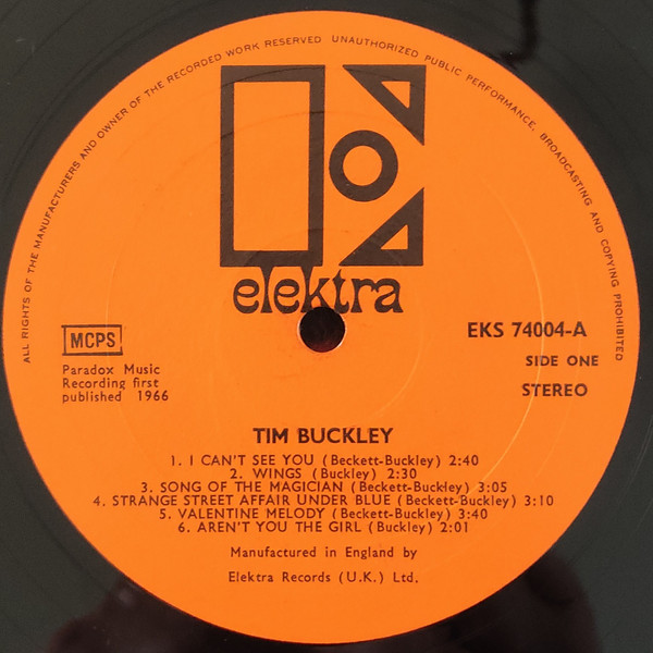 Tim Buckley – Tim Buckley (LP, Album, US ) – akerrecords.nl